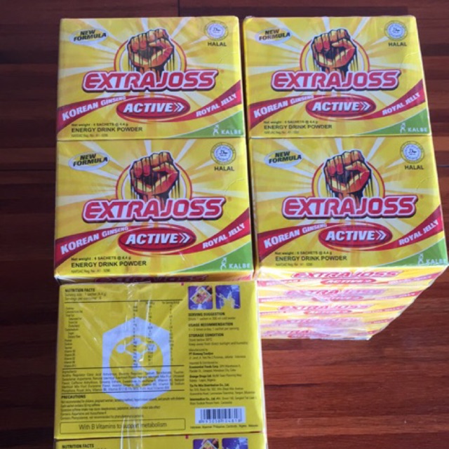 1 box Extra joss active 4grams x 6 sachets | Shopee Philippines