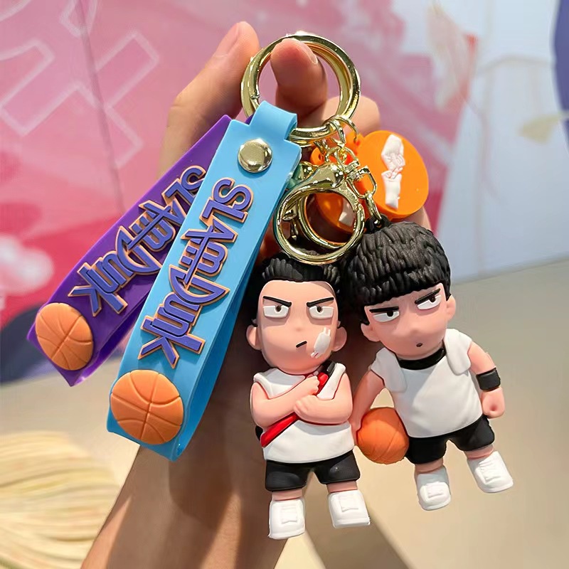 Creative cartoon animation slam dunk Sakuragi Hanamichi doll keychain ...
