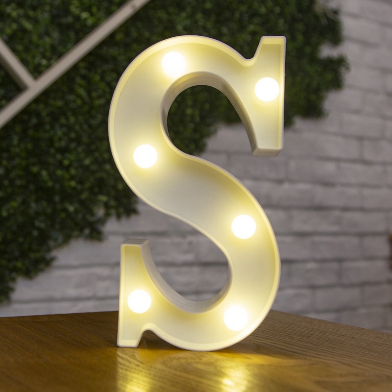 【Fast Delivery】A-Z 3d Letter LED Alphabet Decor Lamp Letter Light Party ...