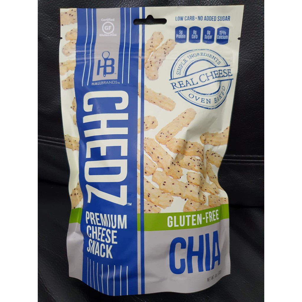 Chedz Chia Baked Cheese Snack - Gluten Free (4oz Bag) | Shopee Philippines