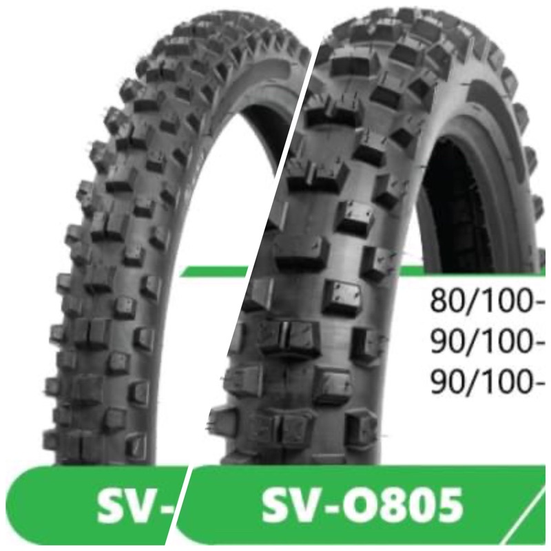 SHIHFA MOTORCYCLE MOTOCROSS TIRE SV-0805 SV-0807 Tube Type 4PR 90 ...