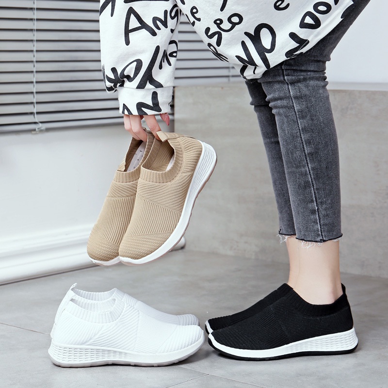 Shoes for Women Casual Flats for Lady Slip on Loafers for Lady Korean ...