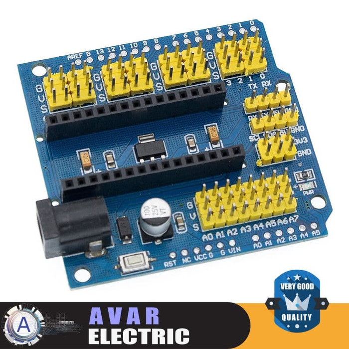 Sensor Shield Io Expansion Board For Arduino Nano Breakout Shopee