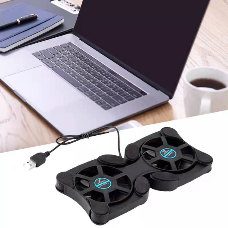 Super Mini Laptop Cooling Pad Dual Fan Foldable Octopus Notebook ...