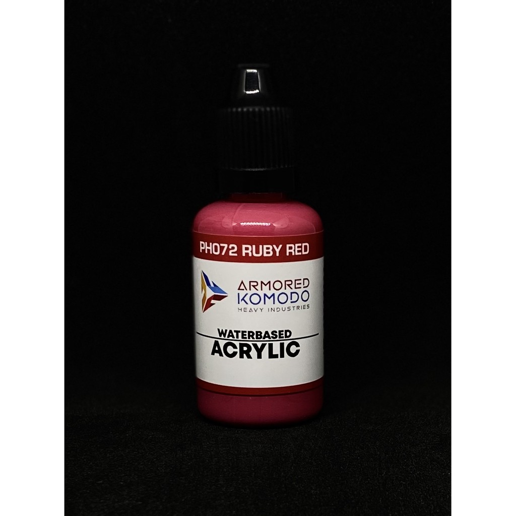 Ruby Red PH072 Waterbased Acrylics 30ml Armored Komodo | Shopee Philippines