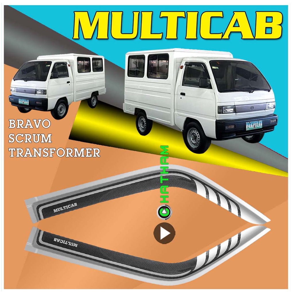 Black Net Rain Visor // Suzuki Multicab Scrum Bravo and Transformer ...