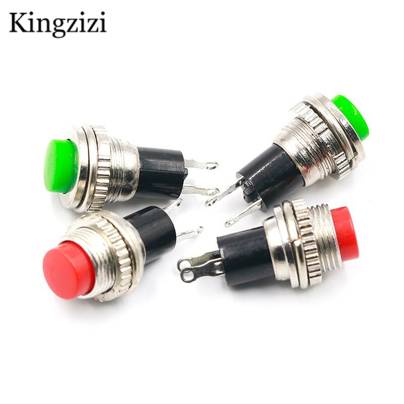 10pcs White Red Green Blue Black Yellow Panel Mount Round Normal Open ...