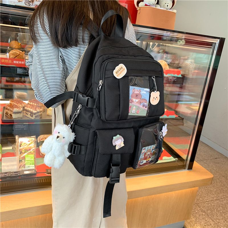 Yco Student Schoolbag Large-capacity Backpack travel Bag Backpack (Free ...
