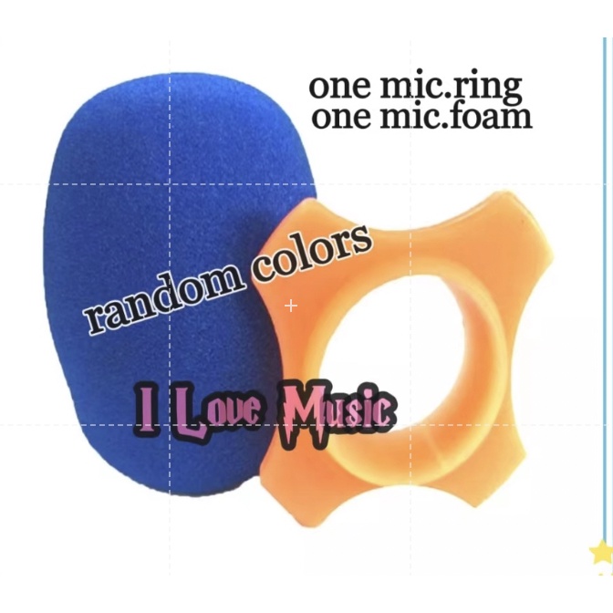 2 mic foam 2 mic ring (random color) | Shopee Philippines