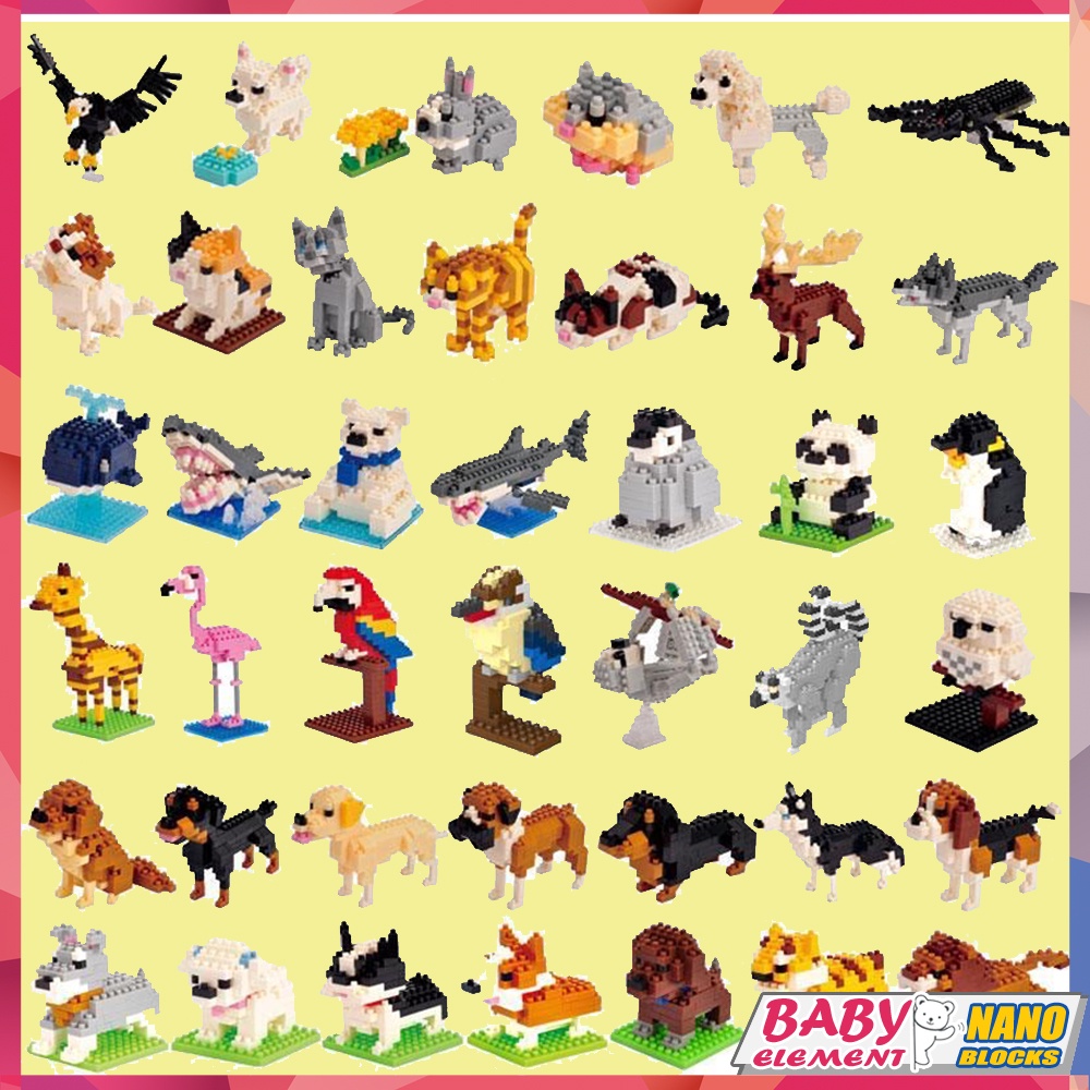 Nano Blocks Kids Enlightenment Toys Building Blocks Various Animals ...