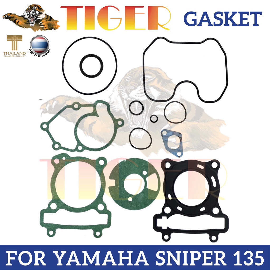 SNIPER 135 TIGER Top Gasket Set [Cylinder Head & Block Set] (100% Made ...
