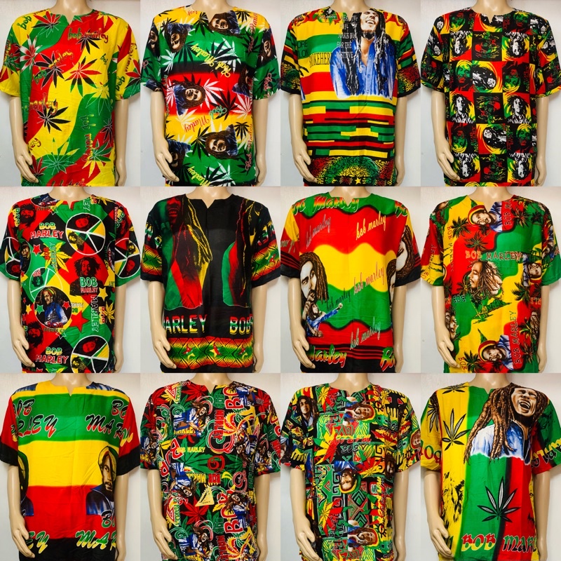 (PLUS SIZE) Bob Marley/Rasta/Reggae Shirt | Shopee Philippines
