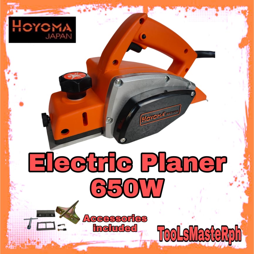 HOYOMA JAPAN Electric Wood Planer 650W (HT-EP650) | Shopee Philippines