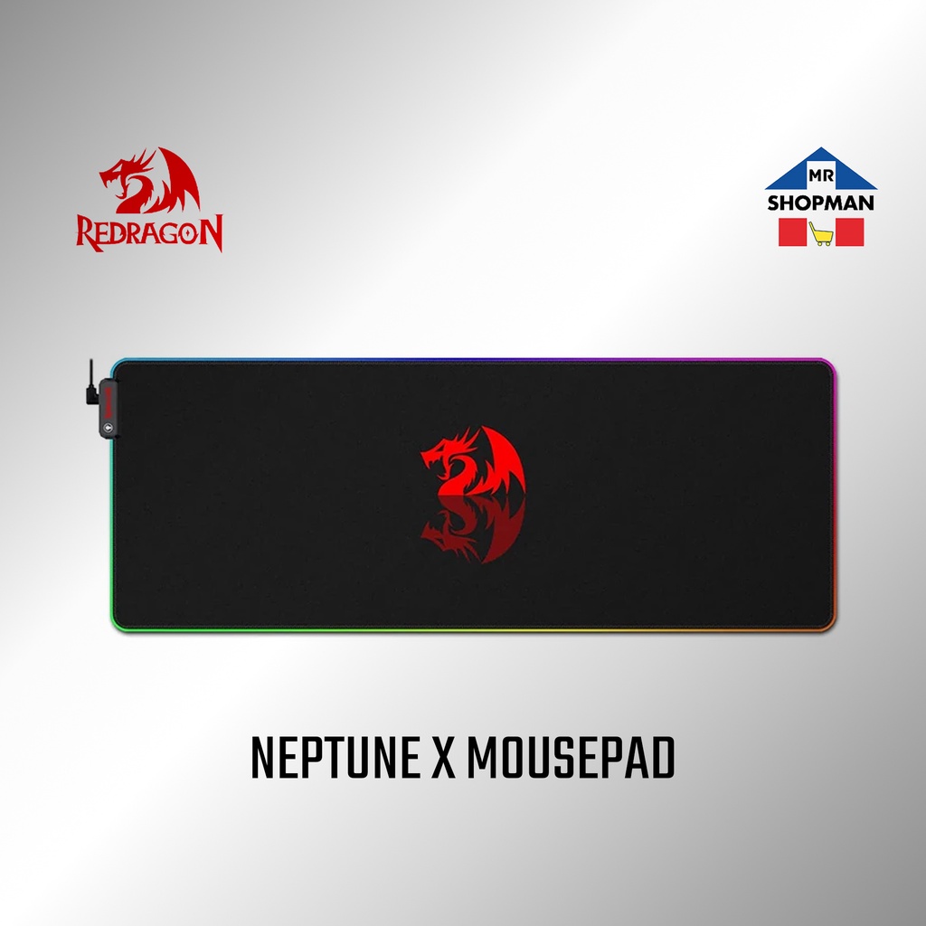 Redragon Neptune X RGB Extended Gaming Mousepad Soft Mat with Nonslip ...