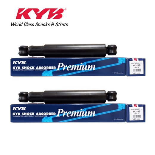 KAYABA (KYB) Fluid Shock Absorber Rear for Adventure 1997-2017 Set of 2 (KYB-443100) Small Hole ...