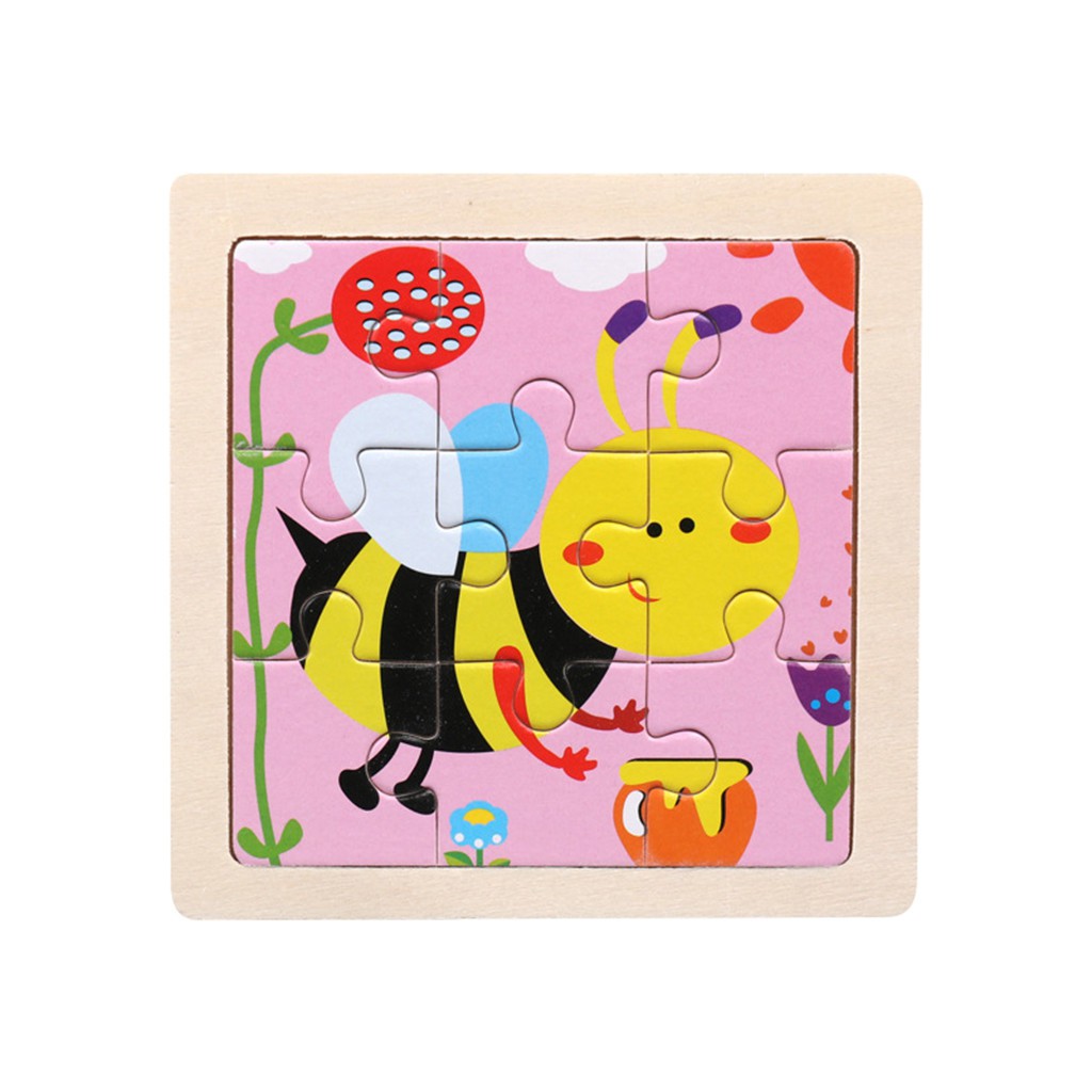 YUNLEO Mini Size Kids Wooden Jigzo Jigsaw Puzzle Early Education Toys ...