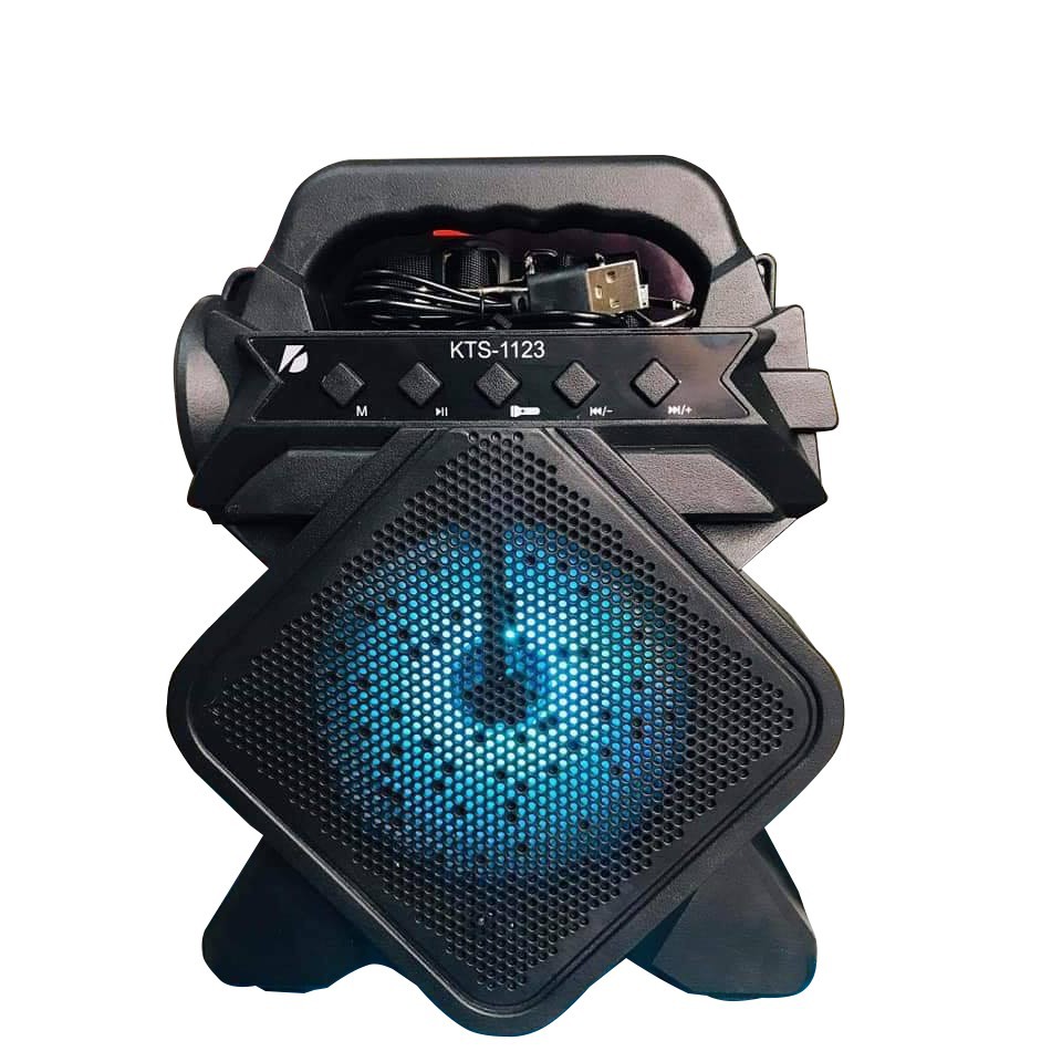 KTS 1123 Karaoke Portable Wireless Bluetooth 4" Speaker with Torch ...