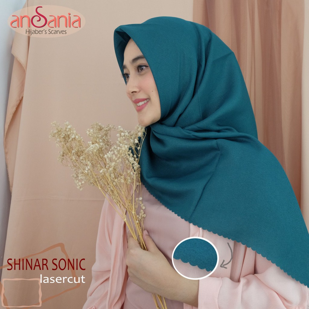 Hijab Quadrangle SHINAR Glamor Sonic Laser Cut Ansania Original ...