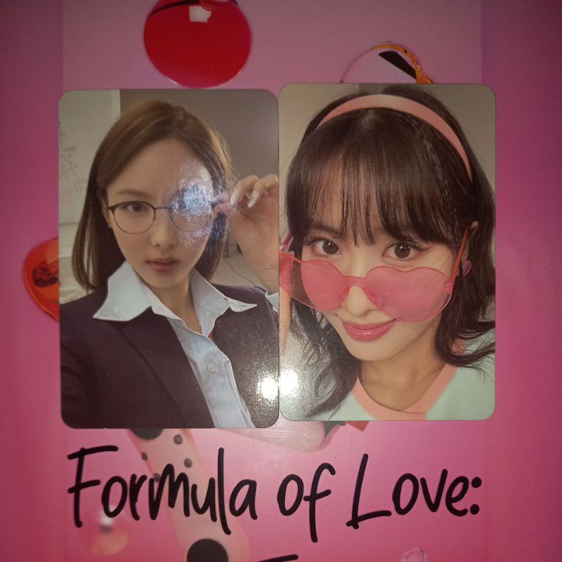 TWICE FORMULA OF LOVE FANCY RINGPOP DICON PHOTOCARDS NAYEON JEONGYEON SANA MINA DAHYUN CHAE ...