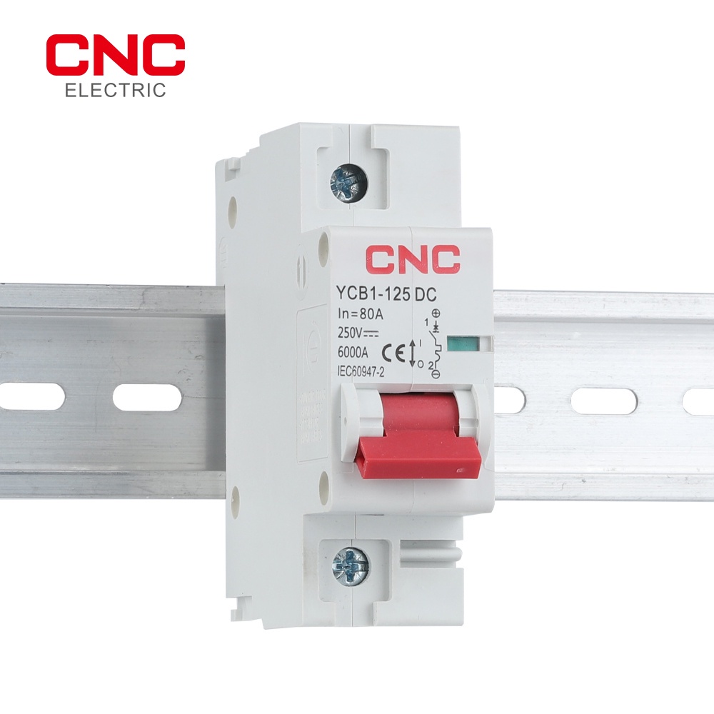 CNC YCB1-125DC 1P MCB 27mm Minature Circuit Breaker 80A/100A/125A ...