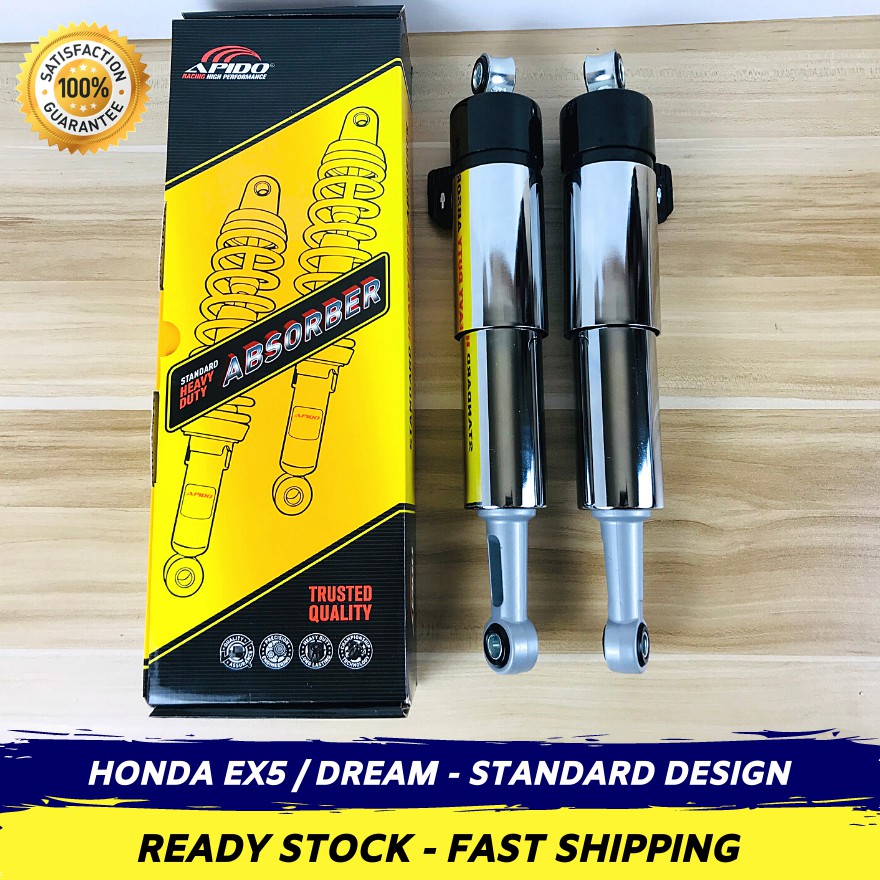 ABSORBER HONDA EX5 HIGH POWER DREAM C100 STANDARD HEAVY DUTY MONOSHOCK APIDO CHROME | Shopee ...