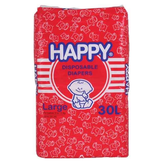 Happy Diaper L 30+4's-p | Shopee Philippines