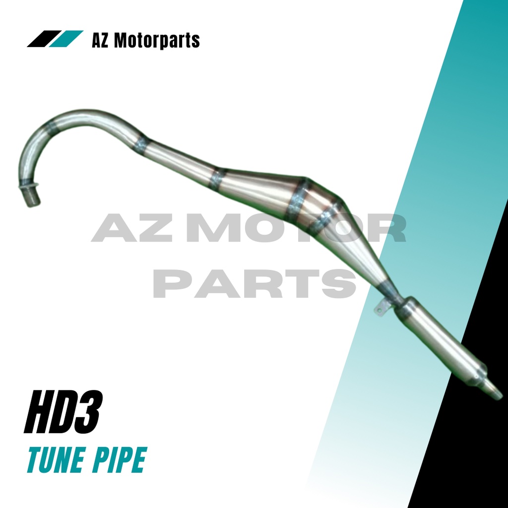 Tune Pipe for KAWASAKI HD3 (Silver/Titanium) | Shopee Philippines