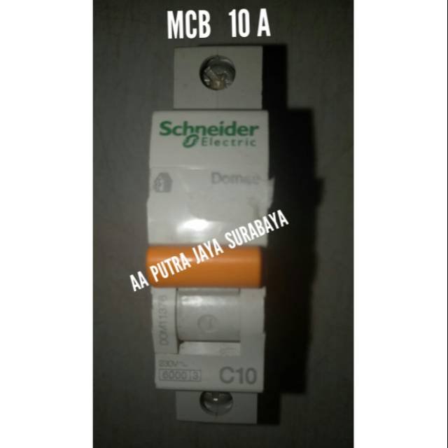 Miniature circuit breaker mcb schneider 10 Ampere | Shopee Philippines