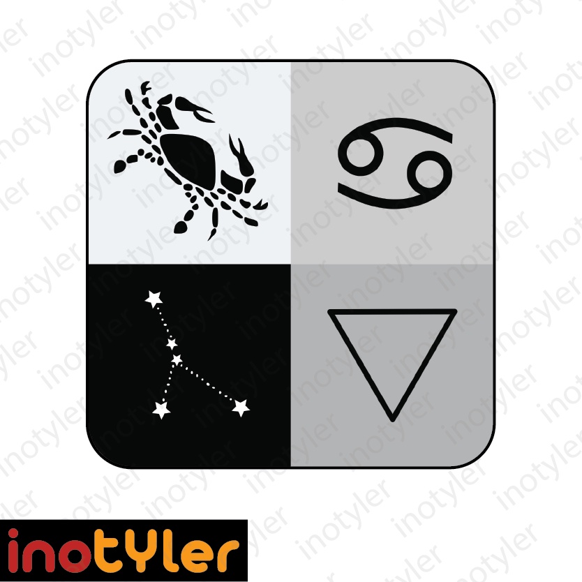 Cancer Zodiac Sign Symbol Signs Symbols Crab Constellation June July ...