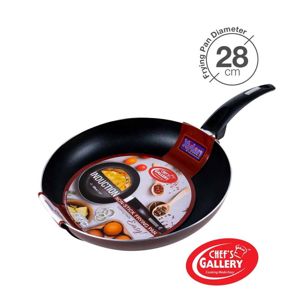 Chef's Gallery Induction Non-Stick Frying Pan 28cm (Induction Ready ...