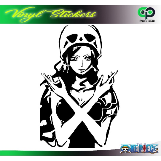 Nico Robin 001 - One Piece Vinyl Sticker (For Laptop, Motorcycle, Car ...