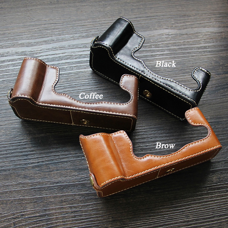 Pu Leather Camera Case Half Body For Fujifilm XA3 XA7 XT4 XS10 XH1 XH2S ...