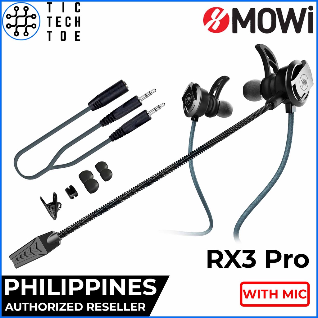 Plextone xMOWI RX3 Pro Gaming Bass Earphones with Dual Mic | Shopee ...