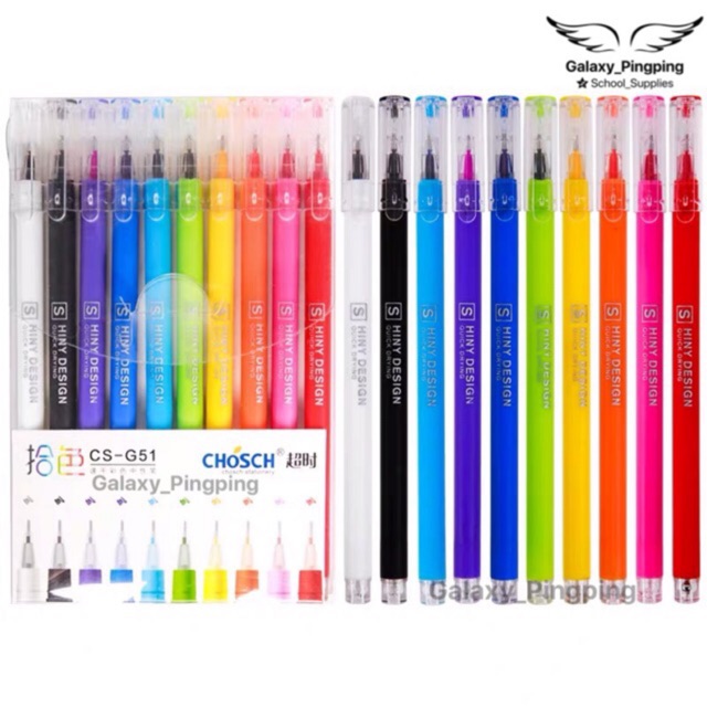 Colorful Gel Ink Pens (10pcs) | Shopee Philippines