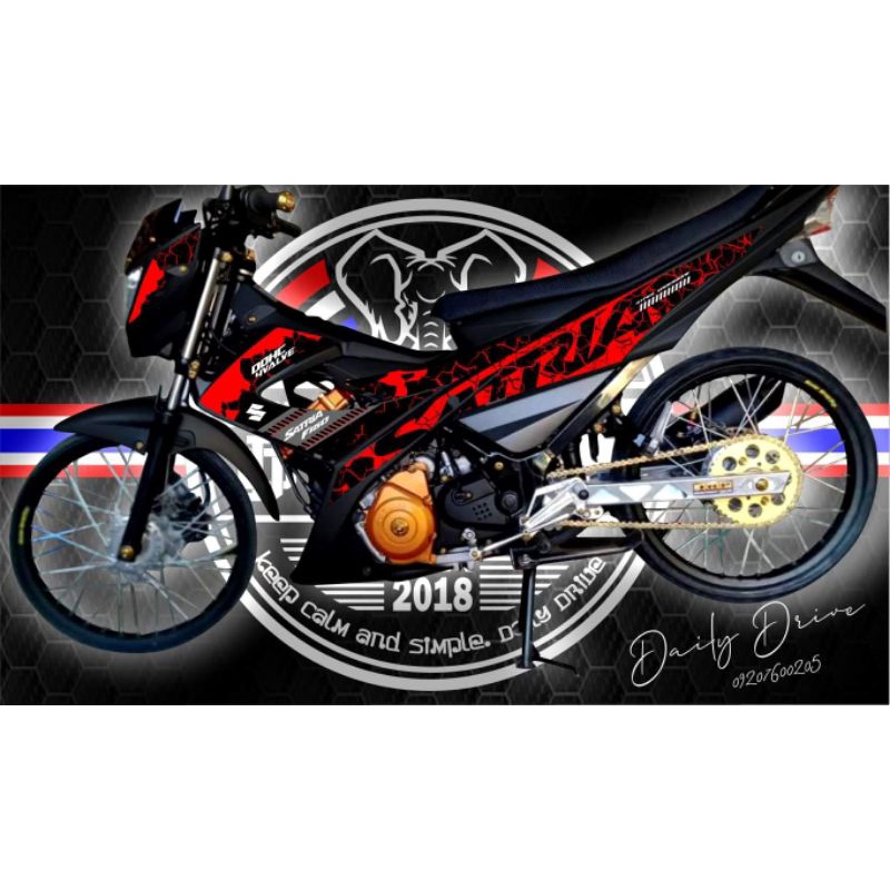 Suzuki Raider 150 Reborn/Carb V.4 Stock Size Decal (Satria) | Shopee ...