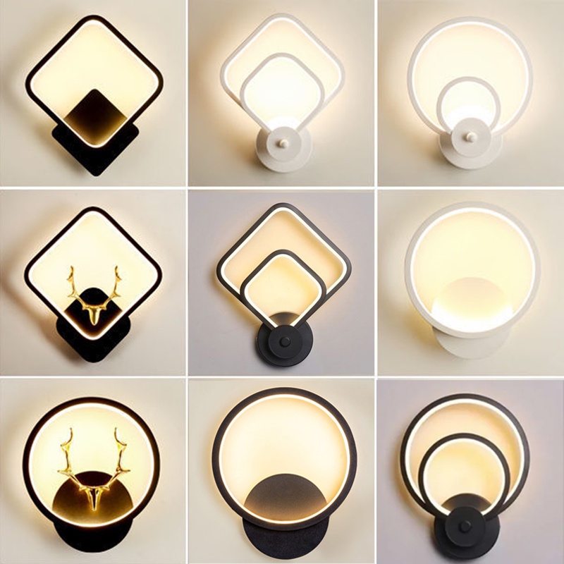 LED Wall Lamp Bedside Bedroom Aisle Entrance Balcony Corridor Wall Lamp ...