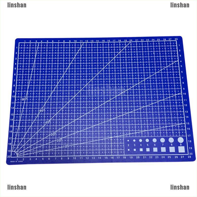 linshan&A4 Cutting New Craft Mat Printed Line Grid Scale Plate Leather ...