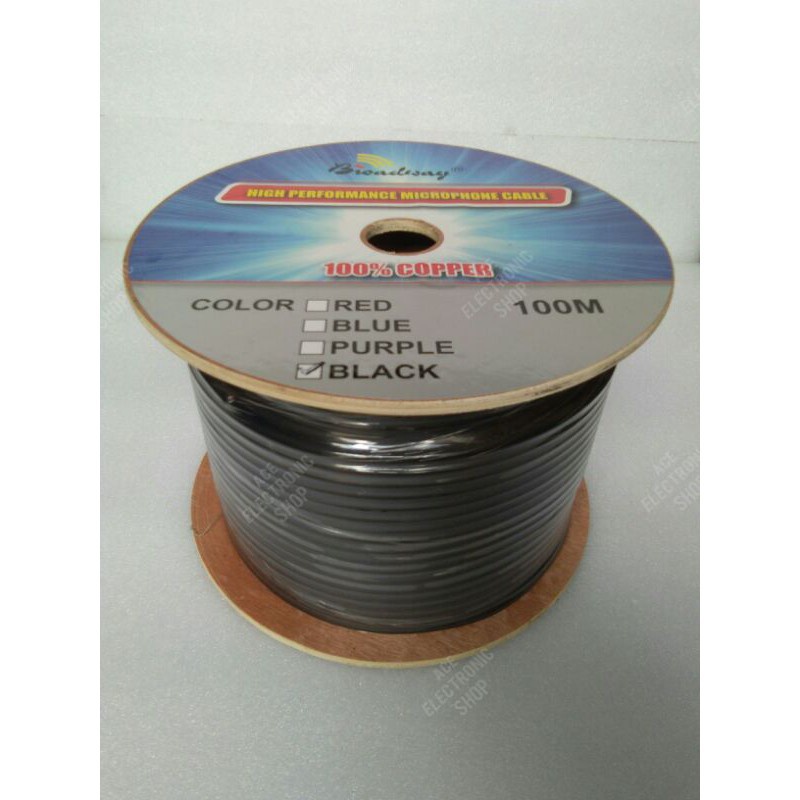 1Roll Heavy Duty Broadway Microphone Cable 100% Pure Copper | Shopee ...