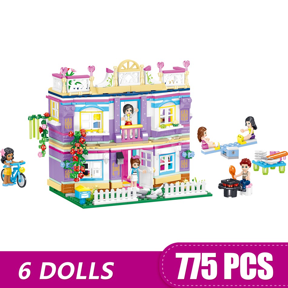 775PCS Small Compatible Building Blocks Lego Friends City House Party ...