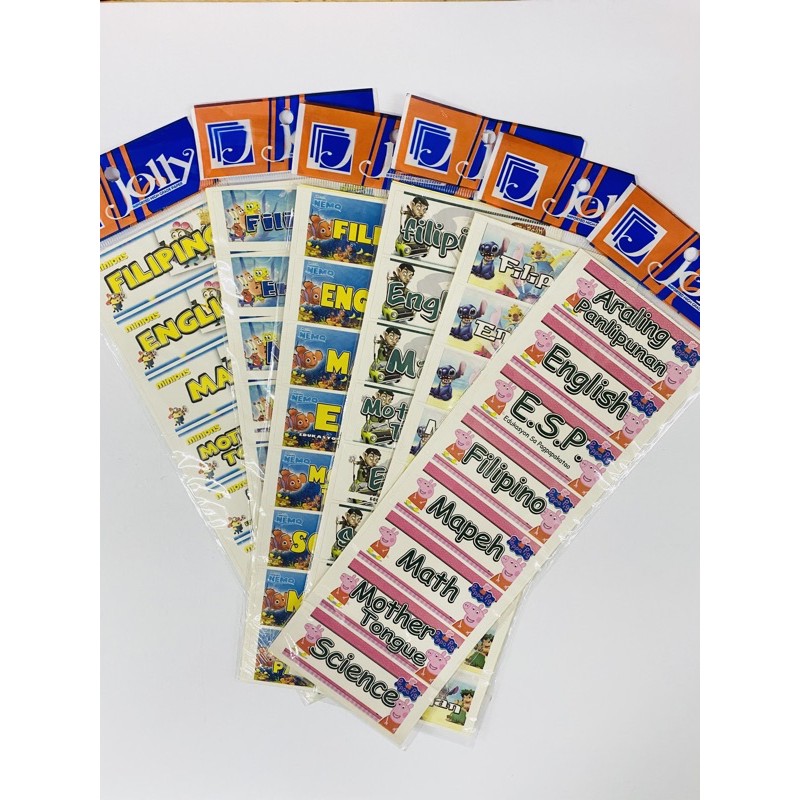 Subject Stickers (For Boys and Girls) | Shopee Philippines