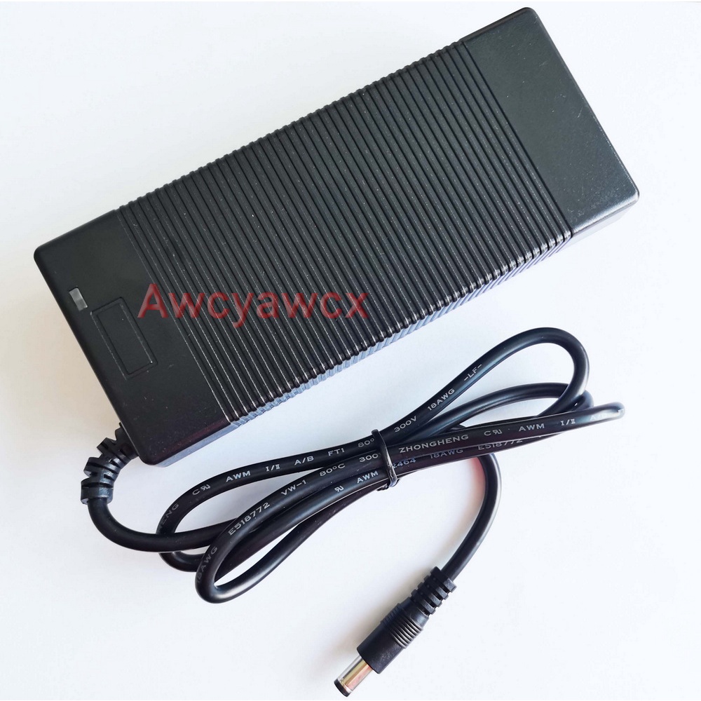 DC 54.6V 2A for 48V 2A Lithium-ion 18650 battery pack charger 5.5mm* 2 ...