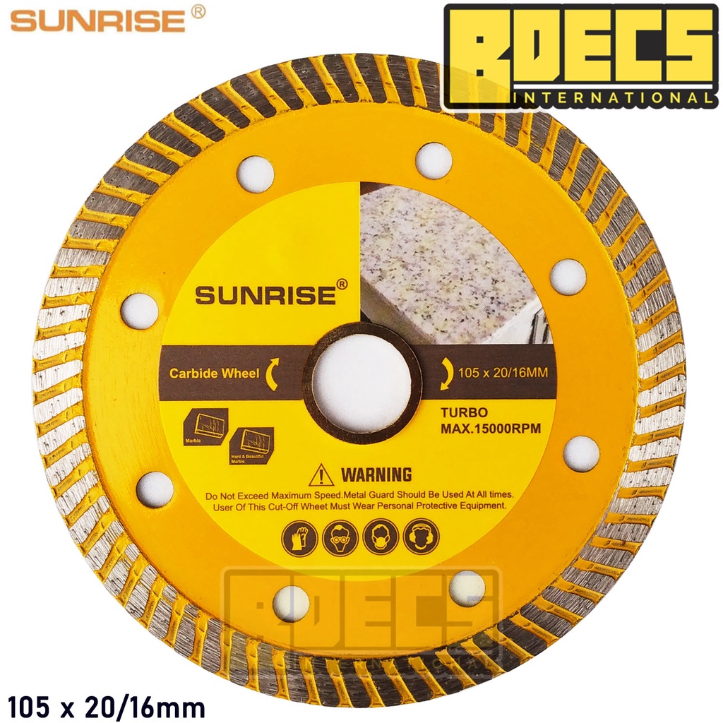 Sunrise Diamond Disc for Granite S 203 4" Heavy Duty Original I Bdecs ...