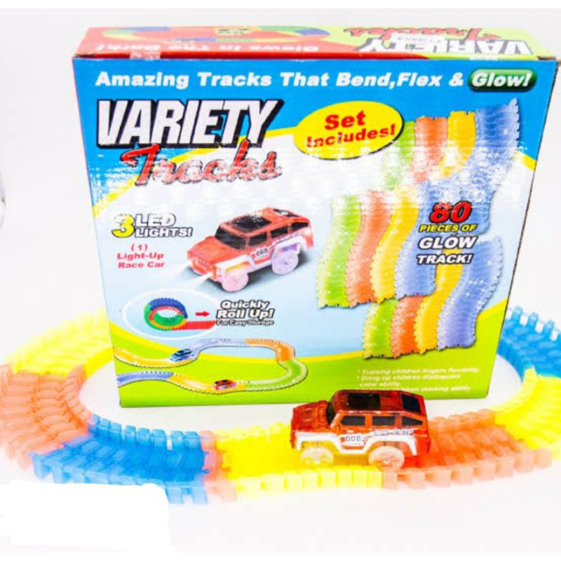 Variety Tracks Glow in The Dark Racing Car | Shopee Philippines