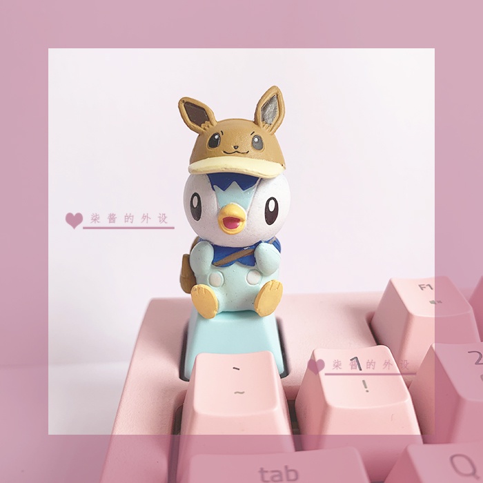 Pokémon Pikachu Duck Mechanical Keyboard Customized diy Cartoon Keycap ...