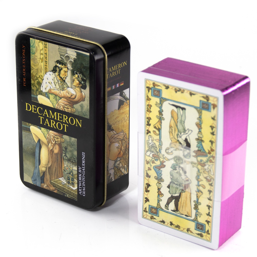 Decameron Tarot Deck Tarot Card in a Tin Box Gilded Edge For Fortune ...