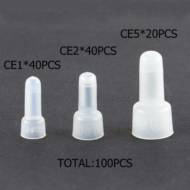 CE1 CE2 CE5 Closed End Crimp Caps Electrical Wire Cable Terminals ...