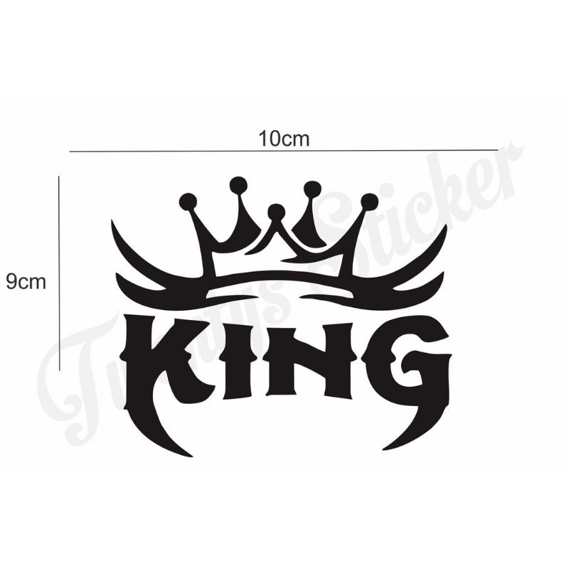Motorcycle Sticker Crown king Crown Car Sticker avansa sigra xenia ...
