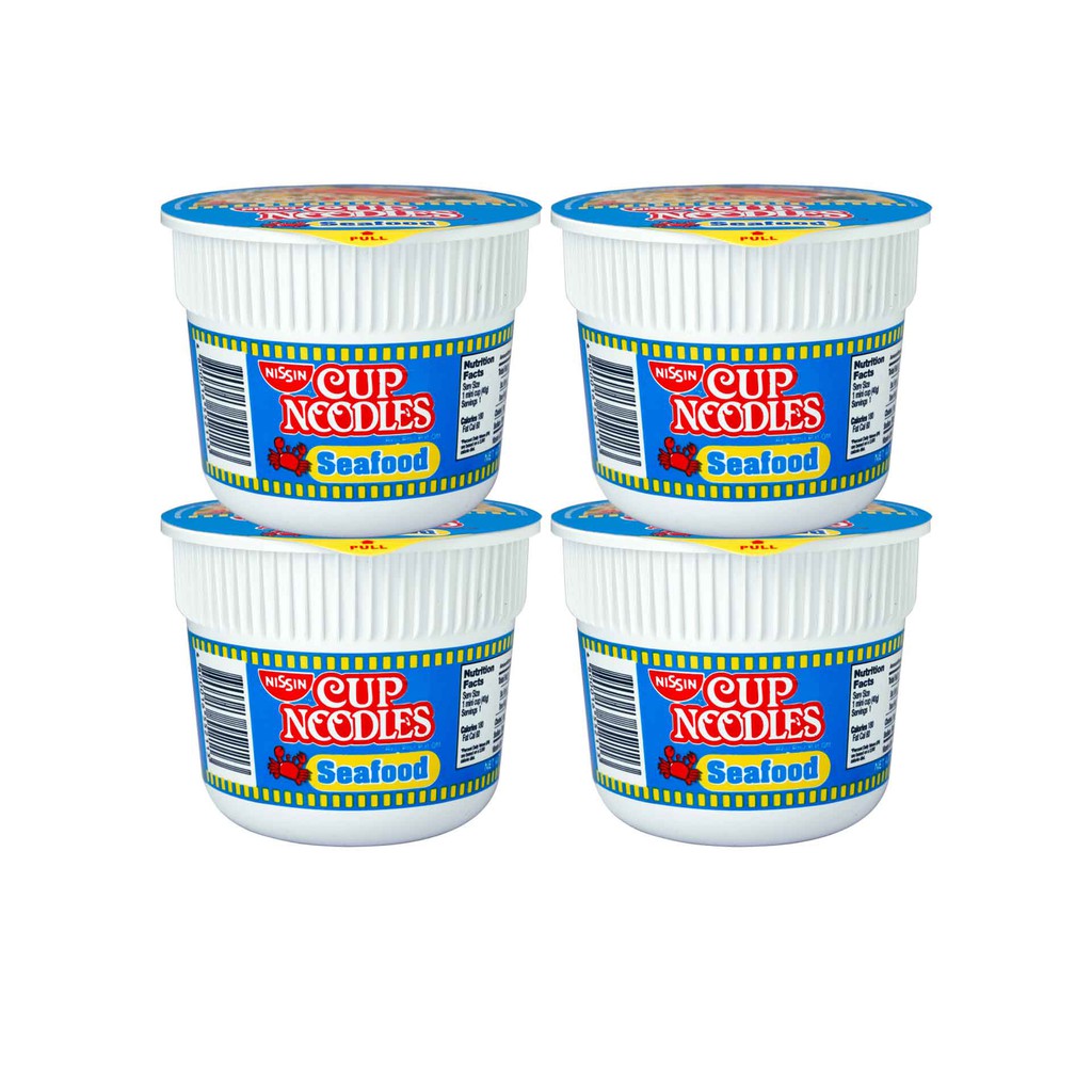 Nissin Cup Noodles Seafood 40G x 4 Cups | Shopee Philippines