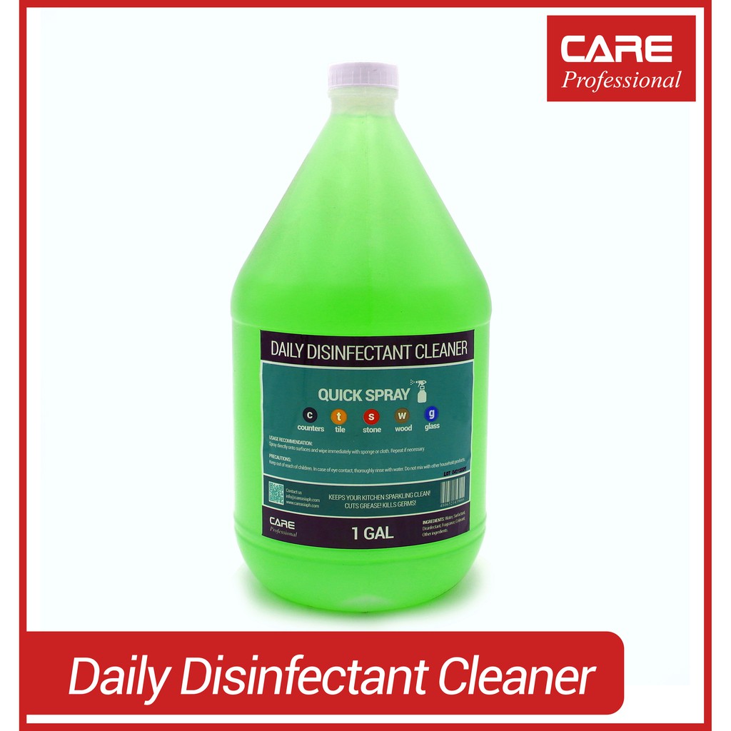 Care Professional Daily Disinfectant Cleaner 1 gallon | Shopee Philippines
