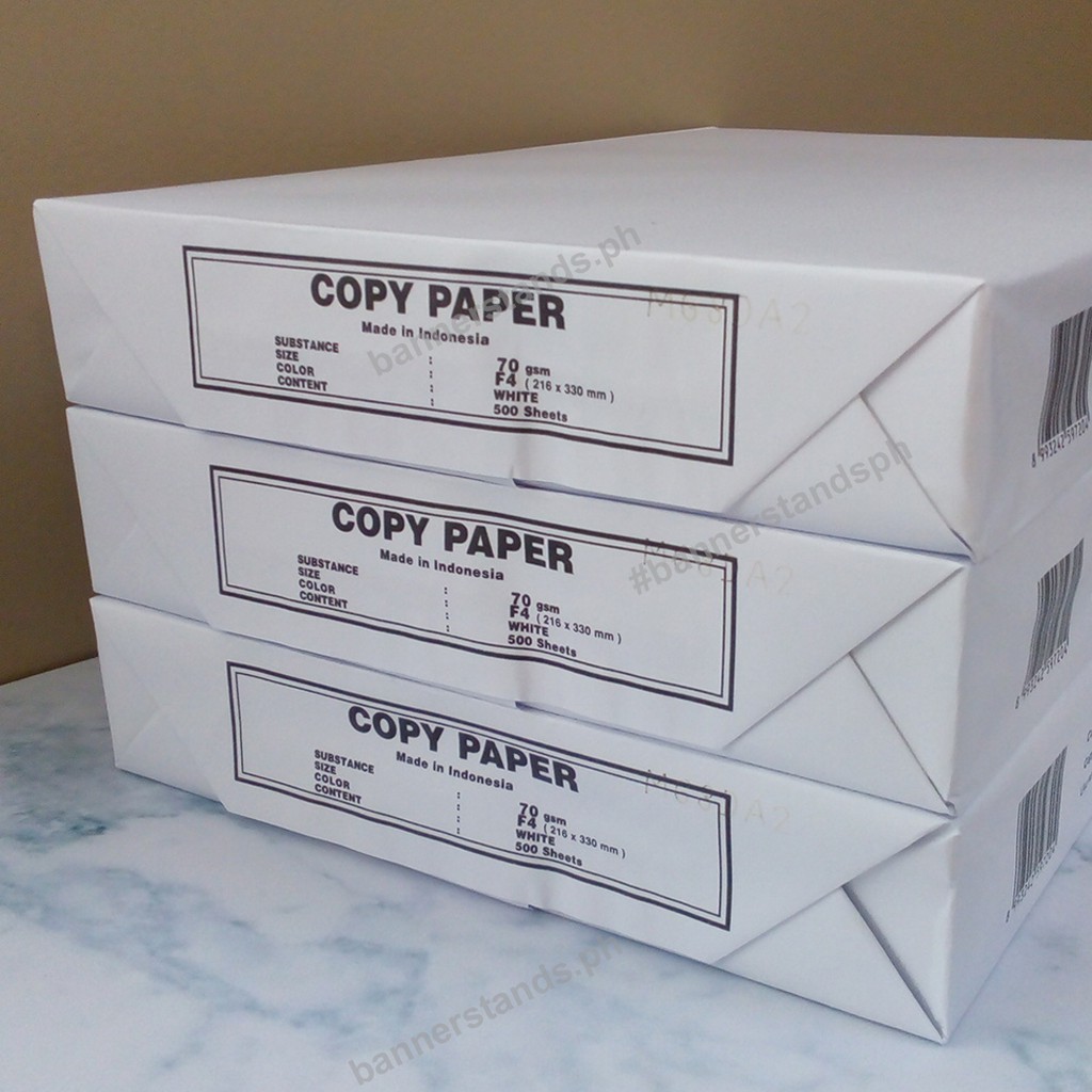 70gsm Copy Paper Legal Long Subs 20 Office Printer Paper 1 ream 500 ...